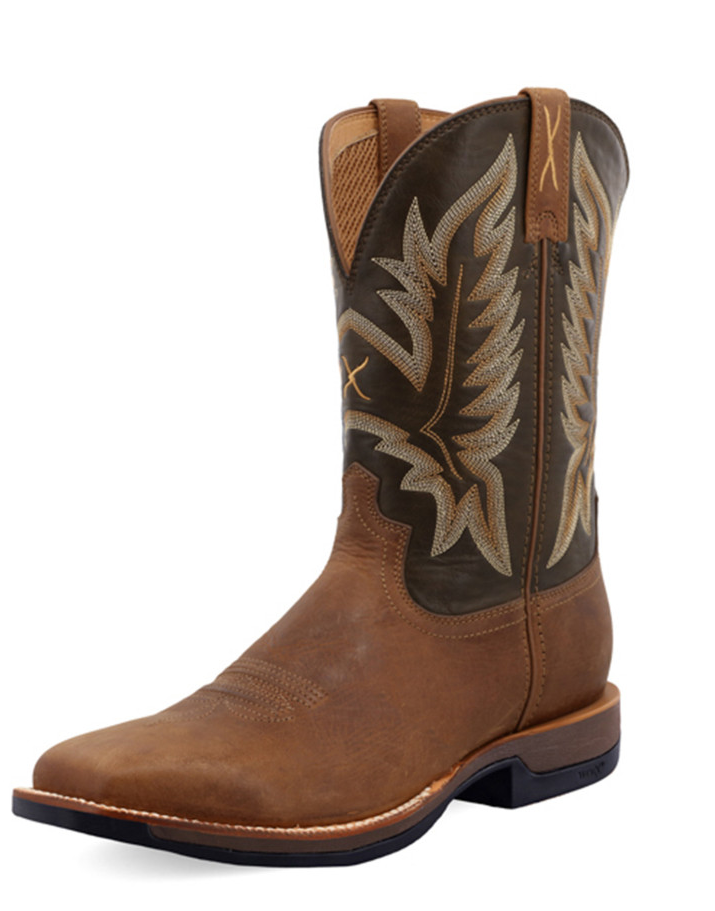 Twisted X Mens - 11 INCH TECH X1 BOOT - BUFF TAN/BURNT OLIVE | CRSF ...